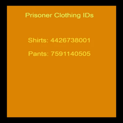 prisoner cloths ids