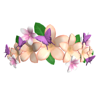 Corona de flores linda - Roblox