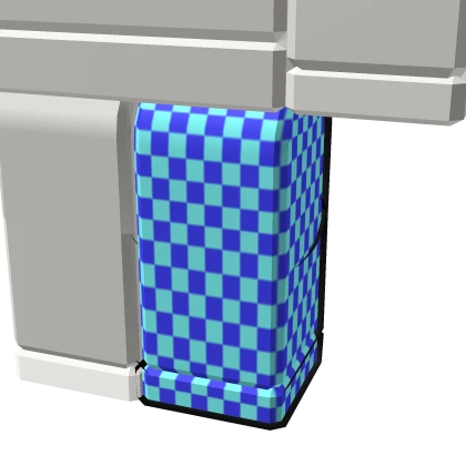 Black Outline Blocky R15 Avatar [RECOL… - Left Leg | Roblox Item ...