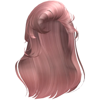 Rose Pink Volumious Wavy Side Part Hair | Roblox Item - Rolimon's