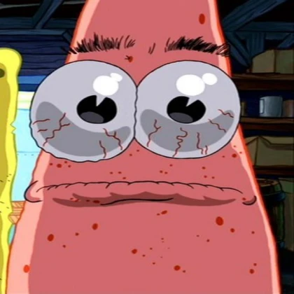 spongebob staring