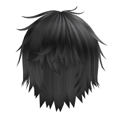long messy vkei nettspend boy hair midnight grey | Roblox Item - Rolimon's