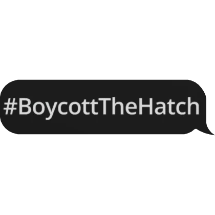 Boycott The Hatch text bubble | Roblox Item - Rolimon's