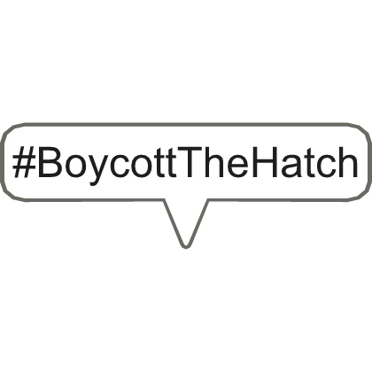 Boycott The Hatch Speech Bubble (Retro) | Roblox Item - Rolimon's