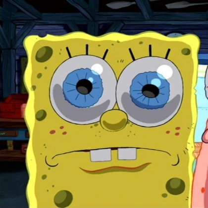spongebob staring