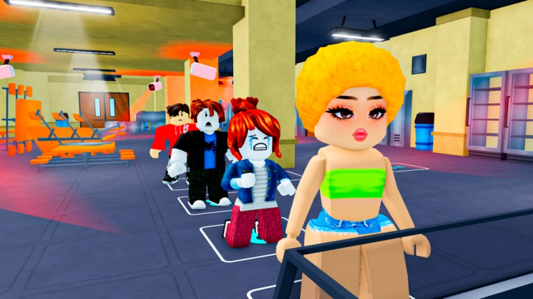 Simulador de Línea de Almuerzo Escolar - Roblox