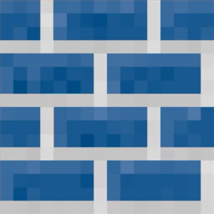 Blue Minecraft Bricks