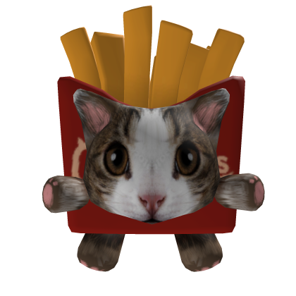 Hay un gato feliz en mis papas fritas - Roblox