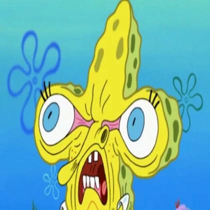 spongebob funny face