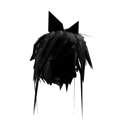 Racoon low poly 2011 black messy emo hair | Roblox Item - Rolimon's