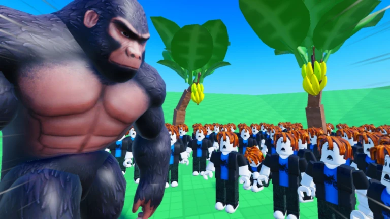 100 Jugadores contra 1 Gorila - Roblox