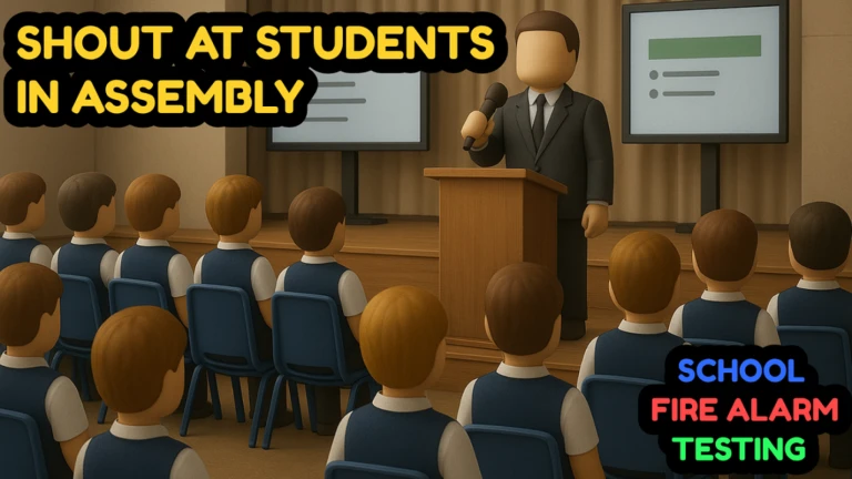 School Fire Alarm Testing Play On Roblox