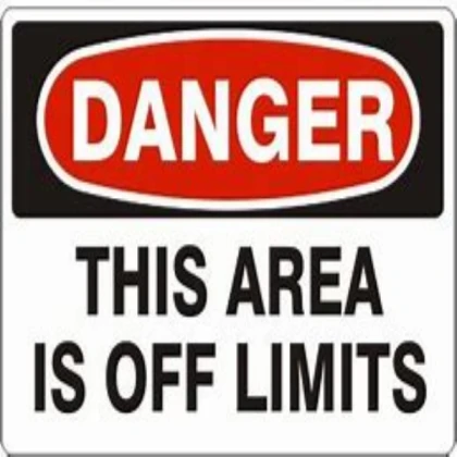 off limits sign