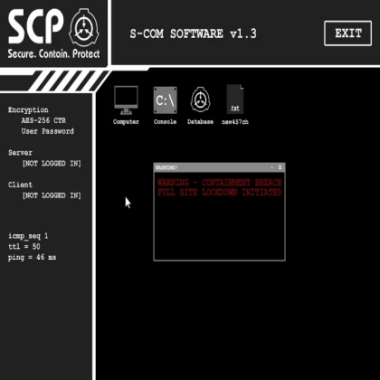 SCP Computer terminal