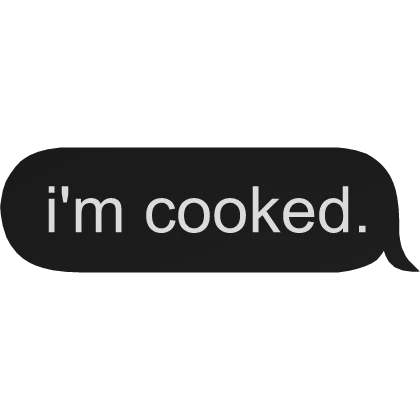im cooked text | Roblox Item - Rolimon's