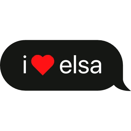 i heart elsa text bubble | Roblox Item - Rolimon's