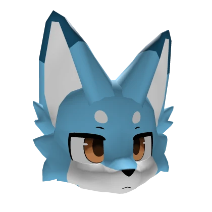 Light Blue Kemono Fox (Colored Eyes) | Roblox Item - Rolimon's