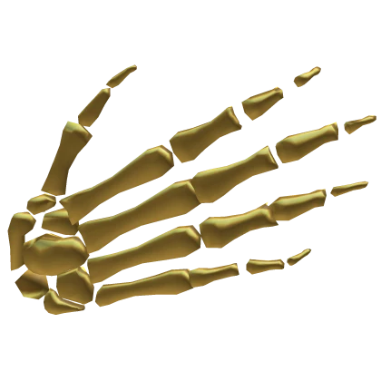 Gold Torso Skeleton hand (R) | Roblox Item - Rolimon's