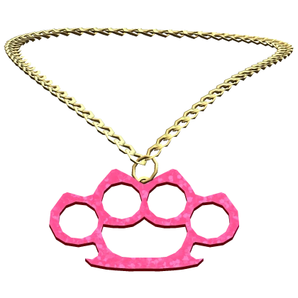 McBling Brass Knuckle Necklace | Roblox Item - Rolimon's