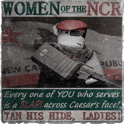 NCR Women propaganda poster