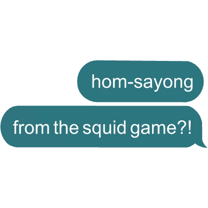 hom-sayong from the squid game!?! meme text | Roblox Item - Rolimon's