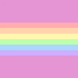 Rainbow wall (pink)