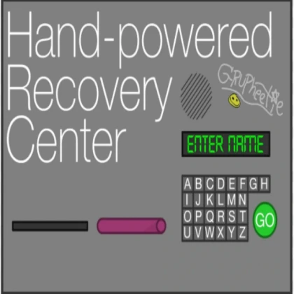 Hand-powered recovery center