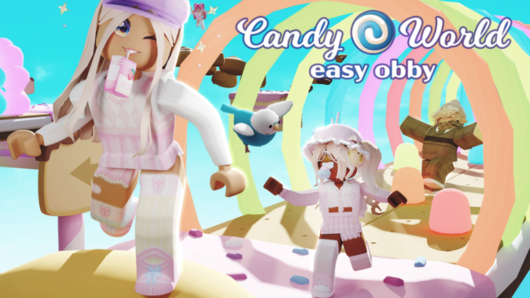Candy World Obby Easy 690 etapas [ ¡Mascotas!] - Roblox
