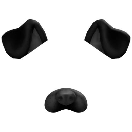 cute kawaii black puppy face filter | Roblox Item - Rolimon's