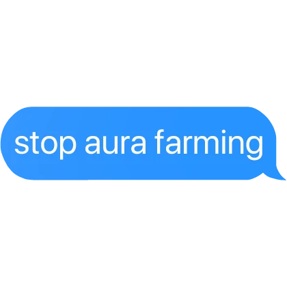 stop aura farming text | Roblox Item - Rolimon's