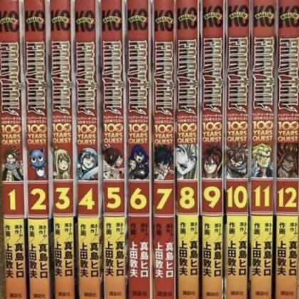 fairytail manga book collection spine