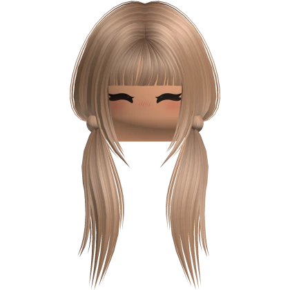 cute girl, eyelash blonde front tied hair emo y2k | Roblox Item - Rolimon's