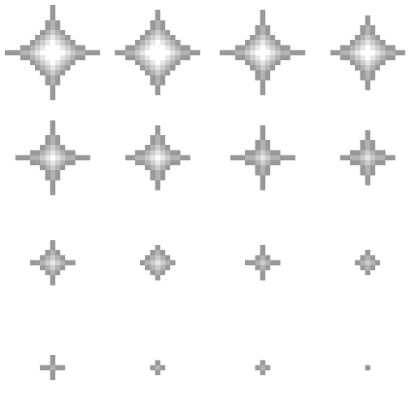 Pixel star oneshot [Flipbook Particle]