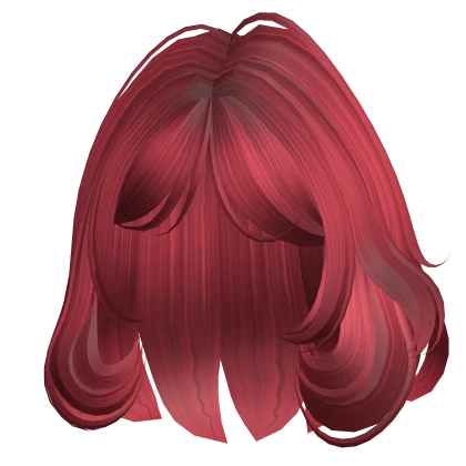 Cute Girl Aesthetic Shoujo Bob (Light Red) | Roblox Item - Rolimon's