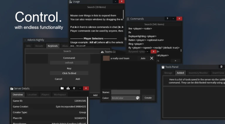 Adonis Admin Sandbox Official Roblox