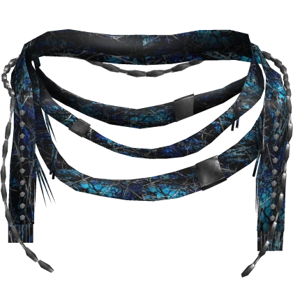 Blue Cyber Gothic Punk Neck Scarves | Roblox Item - Rolimon's