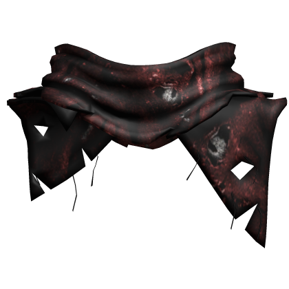 Red Blood Distressed Torn Scarf - Roblox
