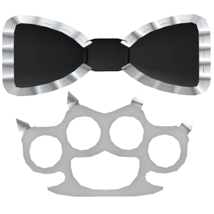 brass knuckles hairclip with black bow ꒱ | Roblox Item - Rolimon's
