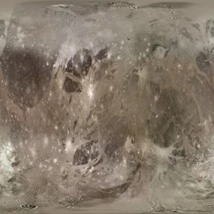 Ganymede surface map