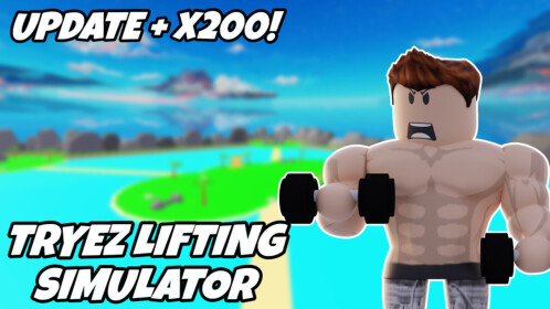 [300K! + X250 ] Tryez Lifting Simulator - Roblox
