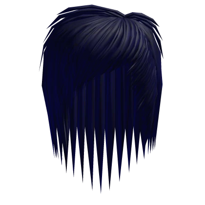 Really Short Scene Emo Hair (Dark Blue) | Roblox Item - Rolimon's