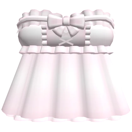 🤍 frilly dollette laced mini dress pink | Roblox Item - Rolimon's