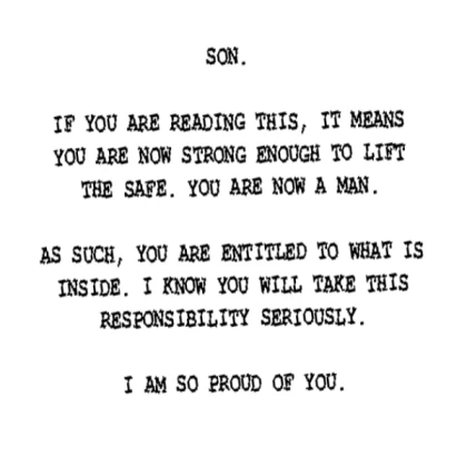 Dad Egbert's Letter - Homestuck
