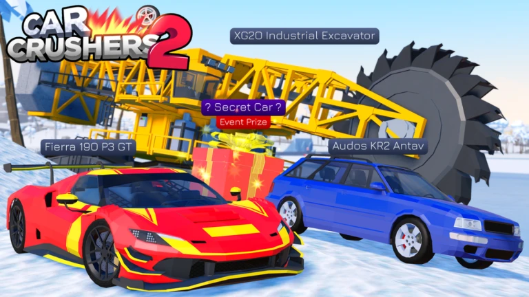 [EXCAVATOR ] Car Crushers 2 - Physics Simulation - Roblox