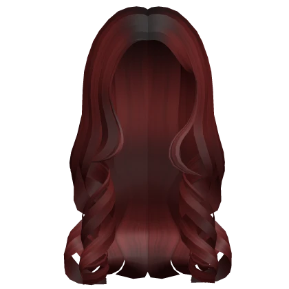 Long Curly Layered Hair (Red) | Roblox Item - Rolimon's