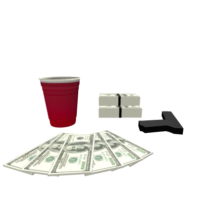 money w red cup and gel blaster | Roblox Item - Rolimon's