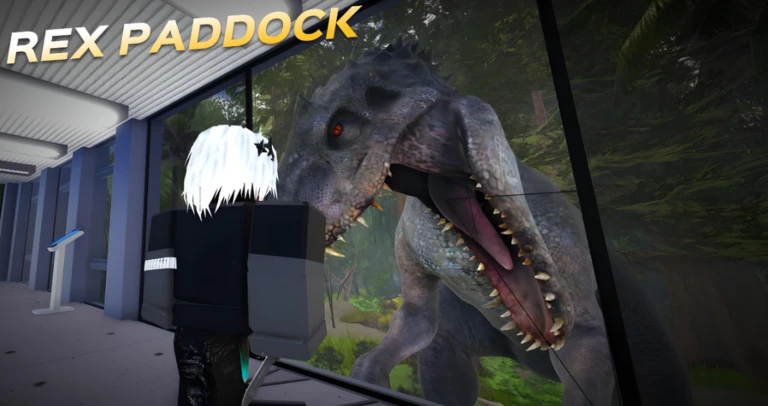Jurassic world indominus rex paddock練 - Roblox
