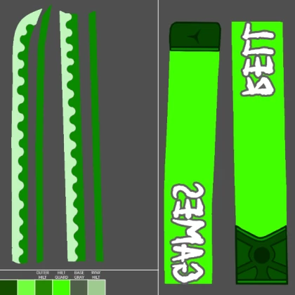 Shindo Life Custom sword Rell Sword