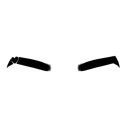 slit heart eyebrows | Roblox Item - Rolimon's