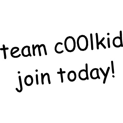 Team c00lkid front text | Roblox Item - Rolimon's
